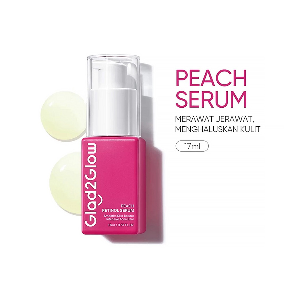 Jual GLAD2GLOW - PEACH RETINOL SERUM ( 17 ml ) - Serum Wajah Skin ...