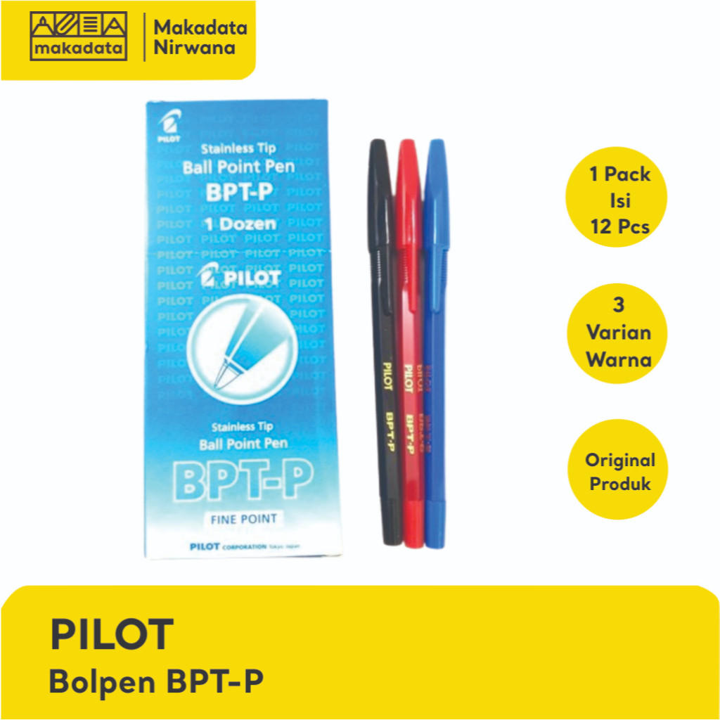 Jual PILOT PULPEN/BOLLPOINT/PULPEN BPT-P (1 PACK) | Shopee Indonesia