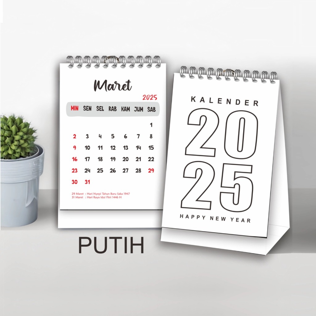 Jual CUSTOM KALENDER MEJA DUDUK 2025 A6 HADIAH SOUVENIR WEDDING NIKAHAN ...