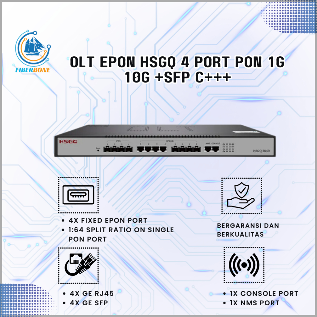 Jual OLT EPON HSGQ 4 PORT PON 1G 10G +SFP C+++ | Shopee Indonesia