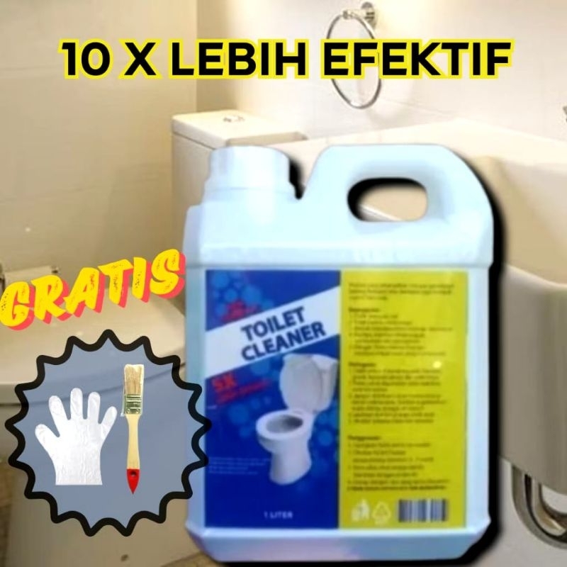 Jual Toilet Cleaner 1 liter Pembersih viral kamar mandi kerak lantai ...