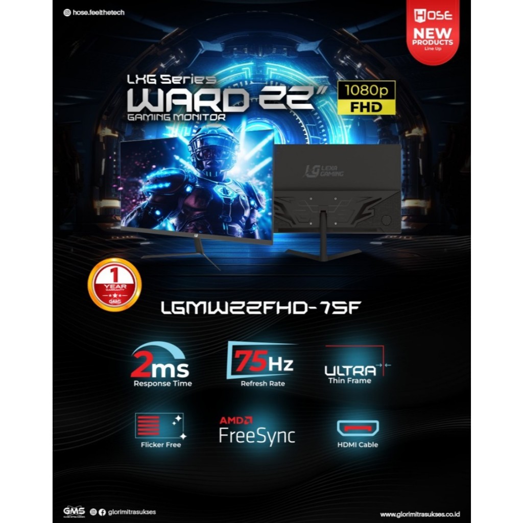 Jual Monitor Hose Ward Gaming Monitor 22inch LEXA GAMING SERIES | Shopee Indonesia