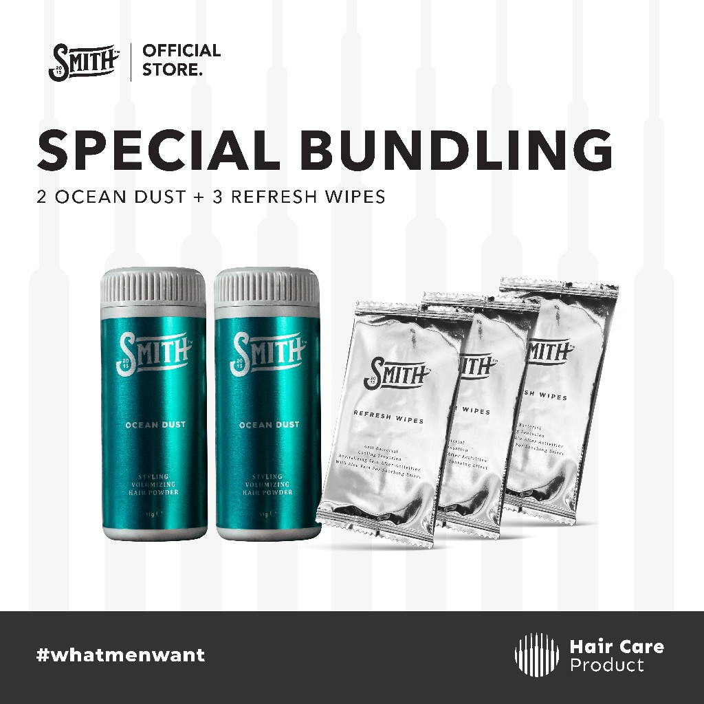 Jual SMITH - Ocean Dust Bundling - 2 Ocean Dust + Refresh Wipes 3 pcs ...