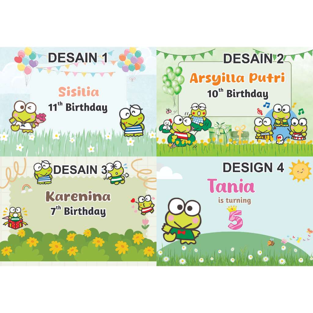 Jual STIKER LABEL ULTAH GOODYBAG BENTO MOTIF KEROPPI | Shopee Indonesia