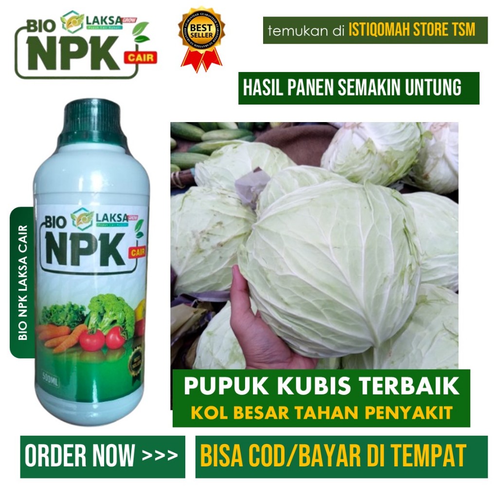 Jual Pupuk Kubis Besar dan Lebat NPK LAKSA - Rekomendasi Ahli untuk Pembesar Daun dan Bunga ...