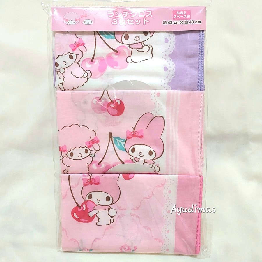Jual Sanrio Handkerchief My Melody / ハンカチ / Hankachi / Multiuse Cloth ...