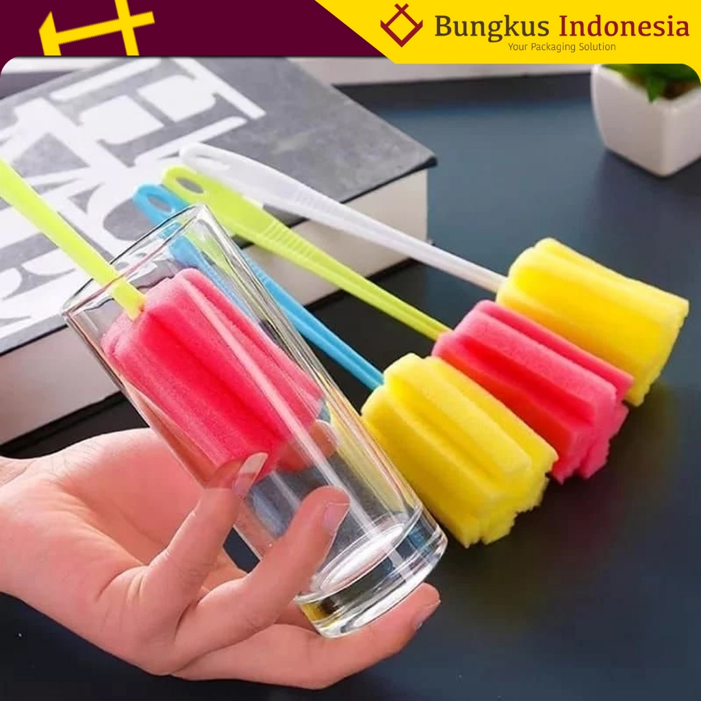 Jual Tongkat Spons Sponge Sikat Pembersih Botol Susu Bayi Gelas Termos ...