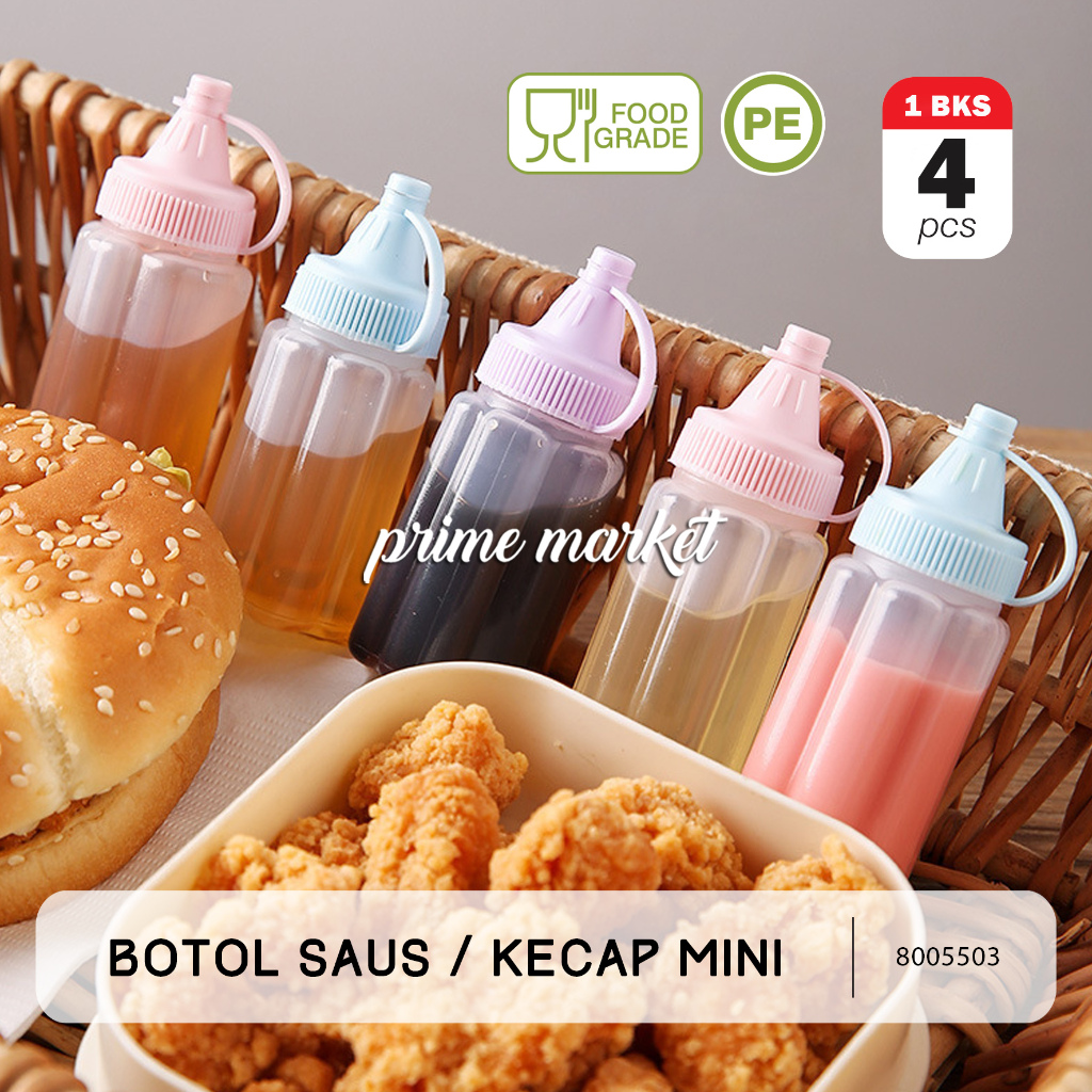 Jual Botol Saos Tomat Isi 4 Pcs Tempat Saus Mini Tempat Sambal Mini ...