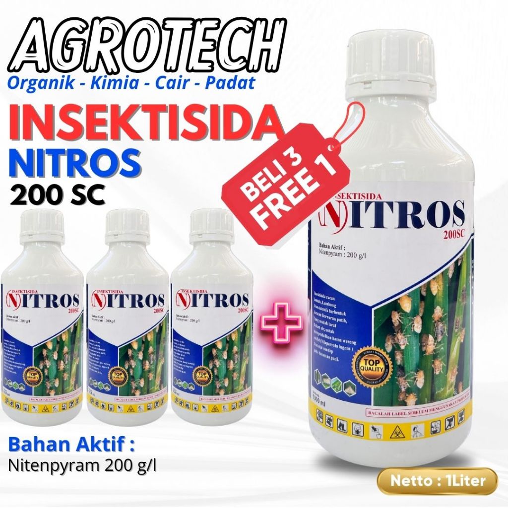 Jual NITROS 200SC Insektisida Kontak Pengendali Hama Ulat Sundep Pada ...