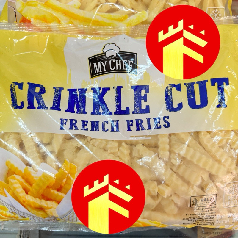 Jual MY CHEF CRINKLE CUT 1 KG FRENCH FRIES KENTANG GORENG BEKU MY CHEF ...
