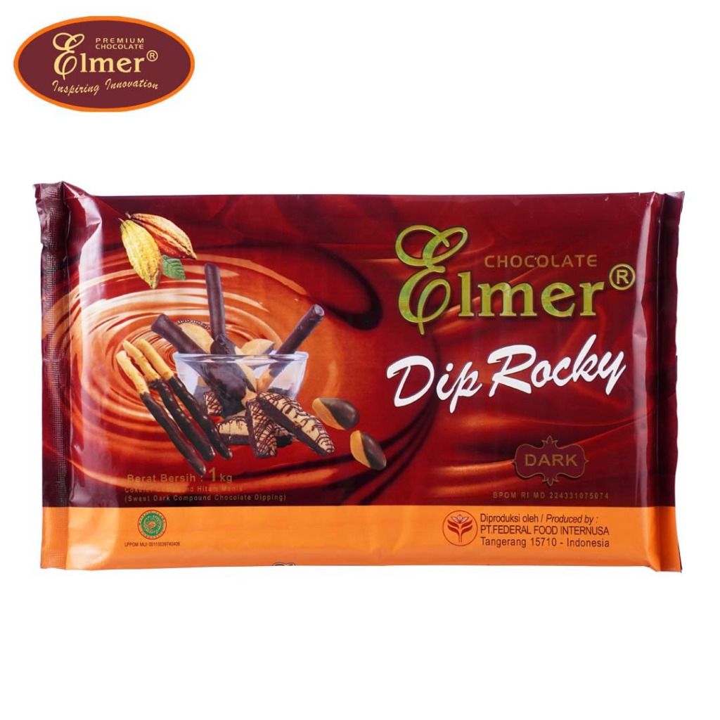 Jual Elmer Dip Rocky Dark 1 kg | Dipping Cokelat Biskuit, Cookies ...