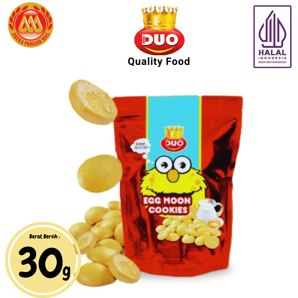 Jual DUO Egg Moon Cookies/Bolu Kering mini/Bolu Kering Manis- netto ...