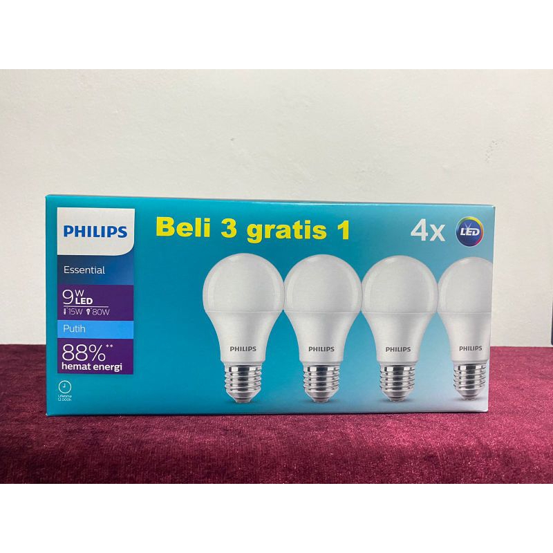 Jual LED paket Philips(isi 4) 5 watt/7 Watt/9 watt/11 watt | Shopee ...