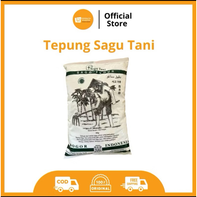 Jual Tepung Sagu Tani Sago Tapioka Kanji Tani Asli Bogor 1kg | Shopee ...