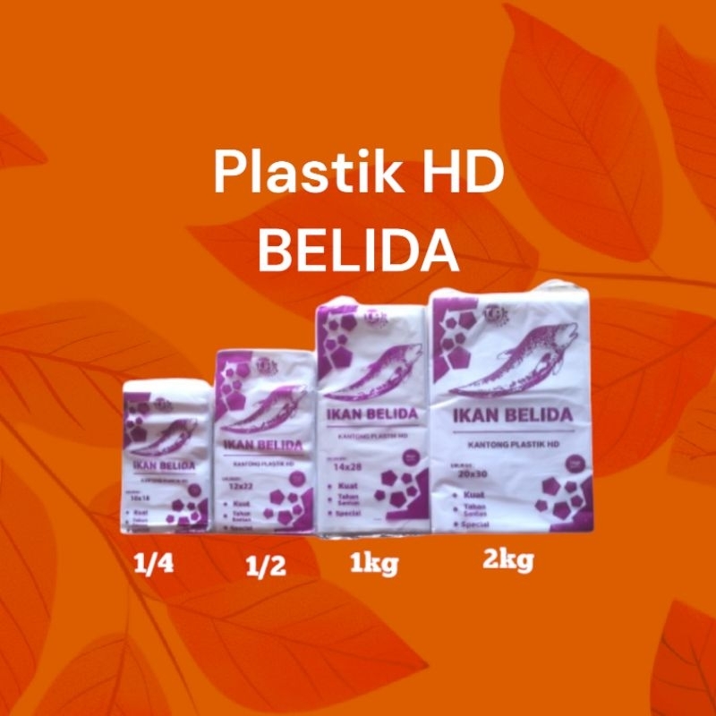 Jual Plastik HD Belida 1/4kg 1/2kg 1kg 2kg | Shopee Indonesia