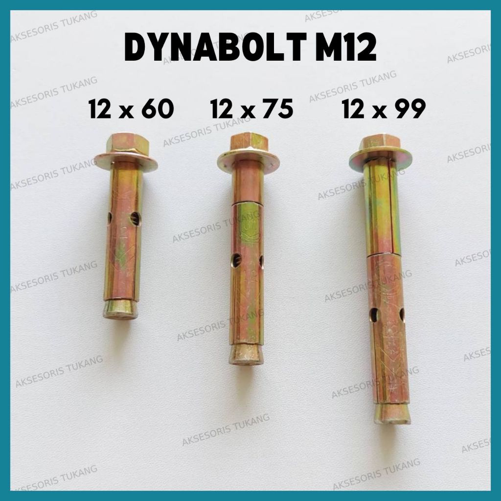 Jual Baut Dynabolt M12 Baut Beton 12x60 12x75 12x99 / Baut Tanam Tembok ...