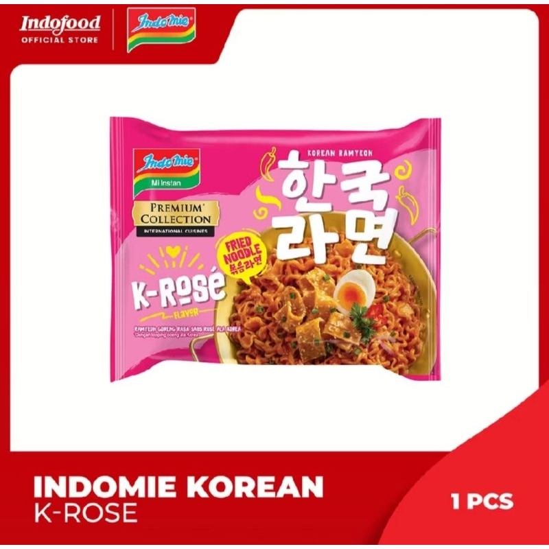 Jual Indomie Premium Collection Korean Series Korean Rose Flavour 85gr ...