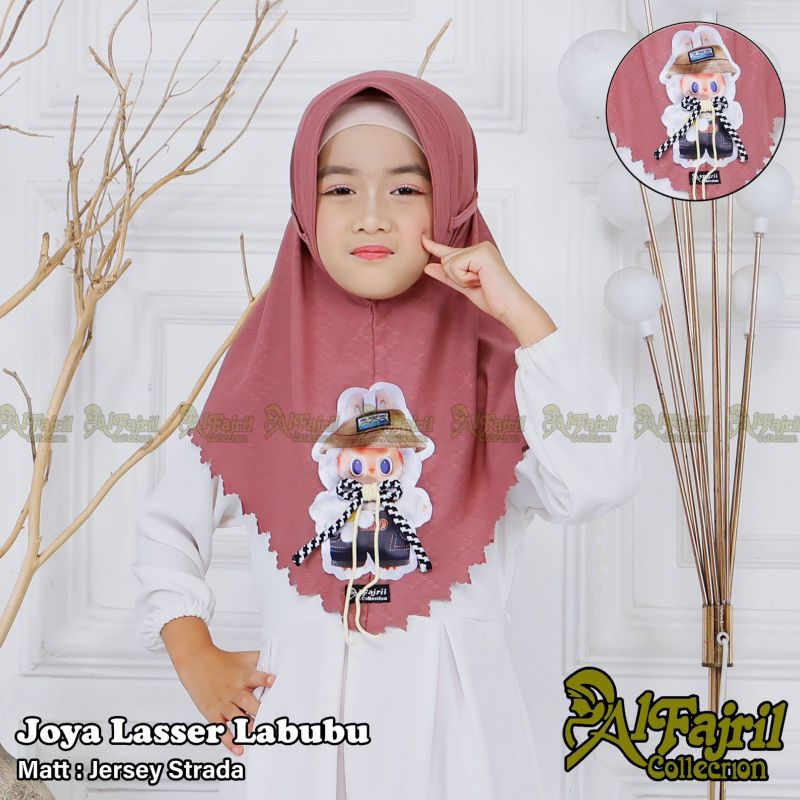 Jual joya lacer labubu#hijab anak ORI Alfajril#hijab anak viral labubu# ...