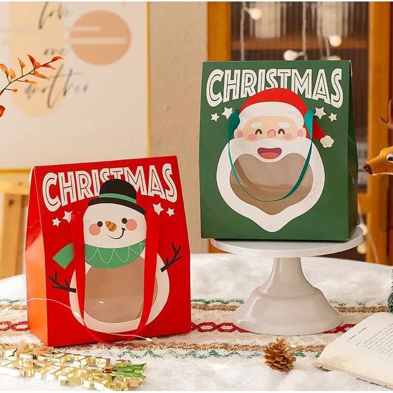 Jual Christmas Mini Classic Santa Box Hampers Box Natal Gift Dengan ...