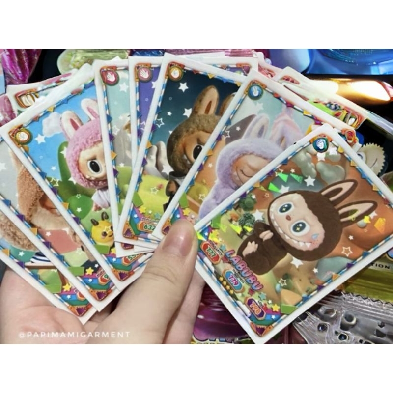Jual viral mainan kartu kuartet motif labubu /mainan kartu tepuk anak ...