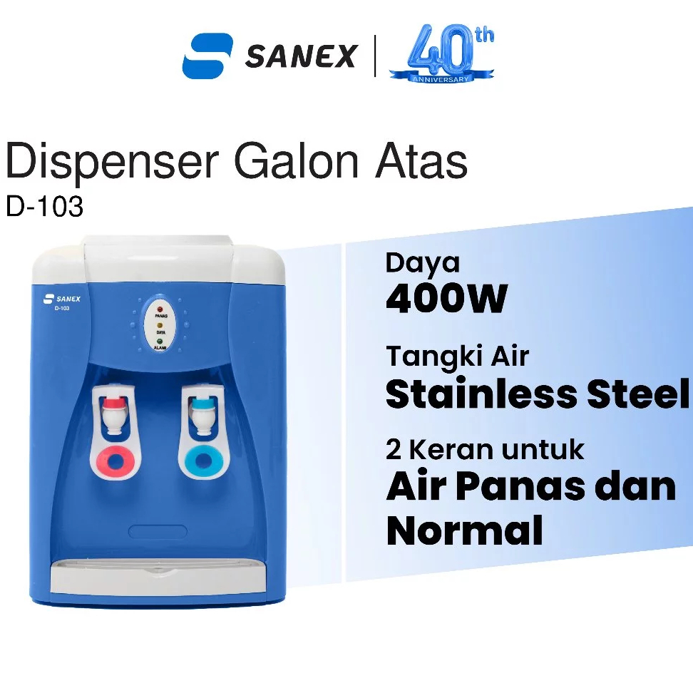Jual Sanex Dispenser Air Minum Galon Panas Normal - D103 - FREE ONGKIR ...