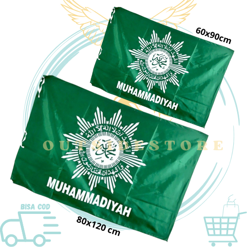 Jual Bendera Muhammadiyah Sablon Satuan bendera muhamadiyah bijian ...