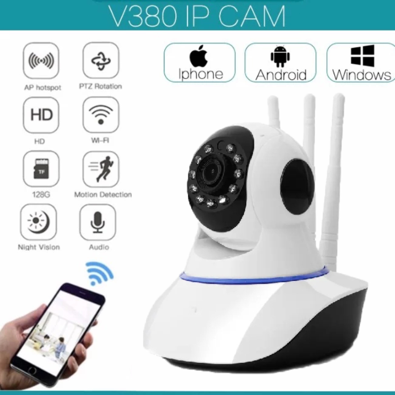 Jual CCTV 380 pro Antena 1080P Wireless Camera WiFi Variasi APP V380 ...