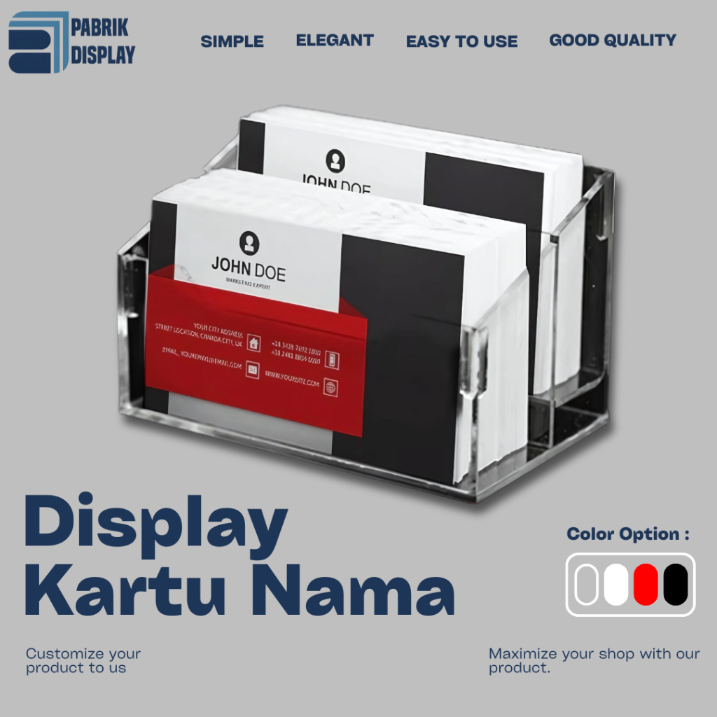 Jual Akrilik Display Kartu Nama | Display Kartu Nama Variasi | Shopee ...