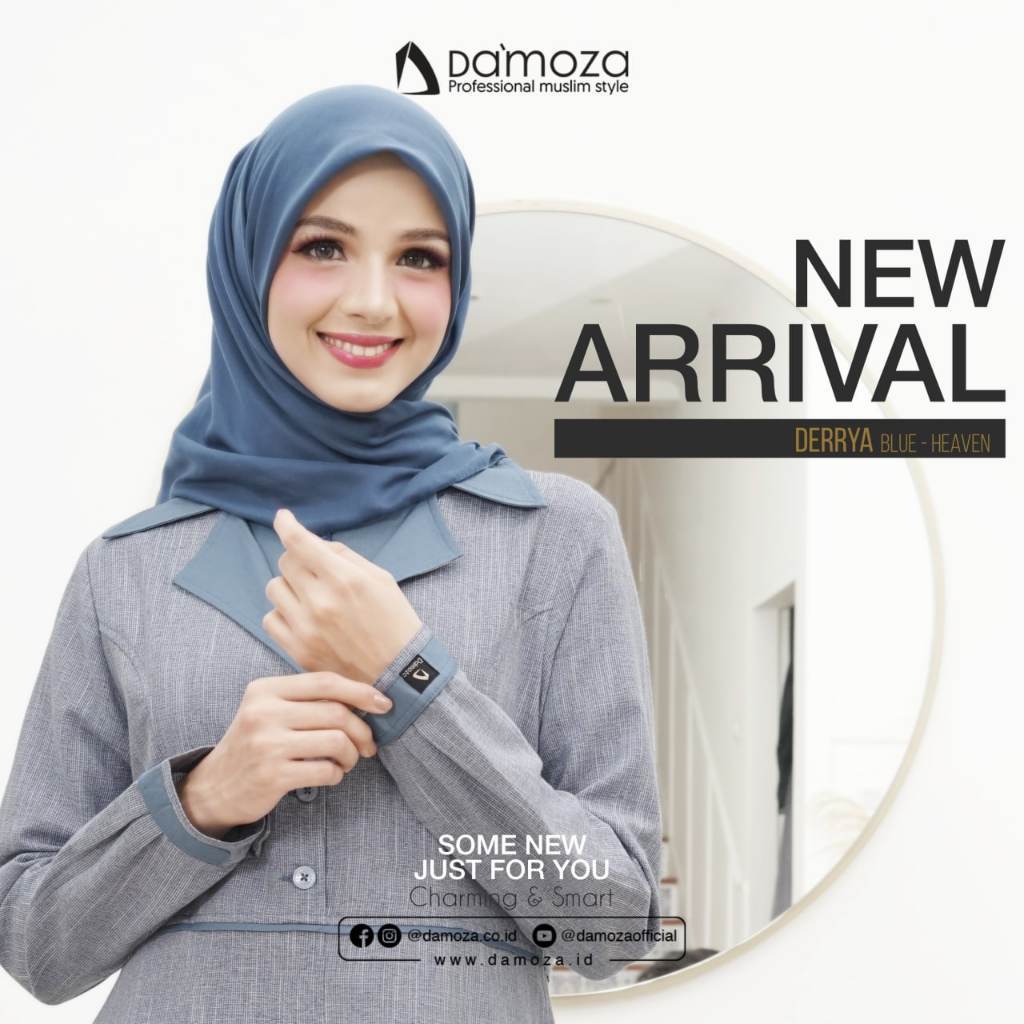 Jual Gamis Damoza Derrya Blue || Gamis Mutif || Busana Muslim | Shopee ...