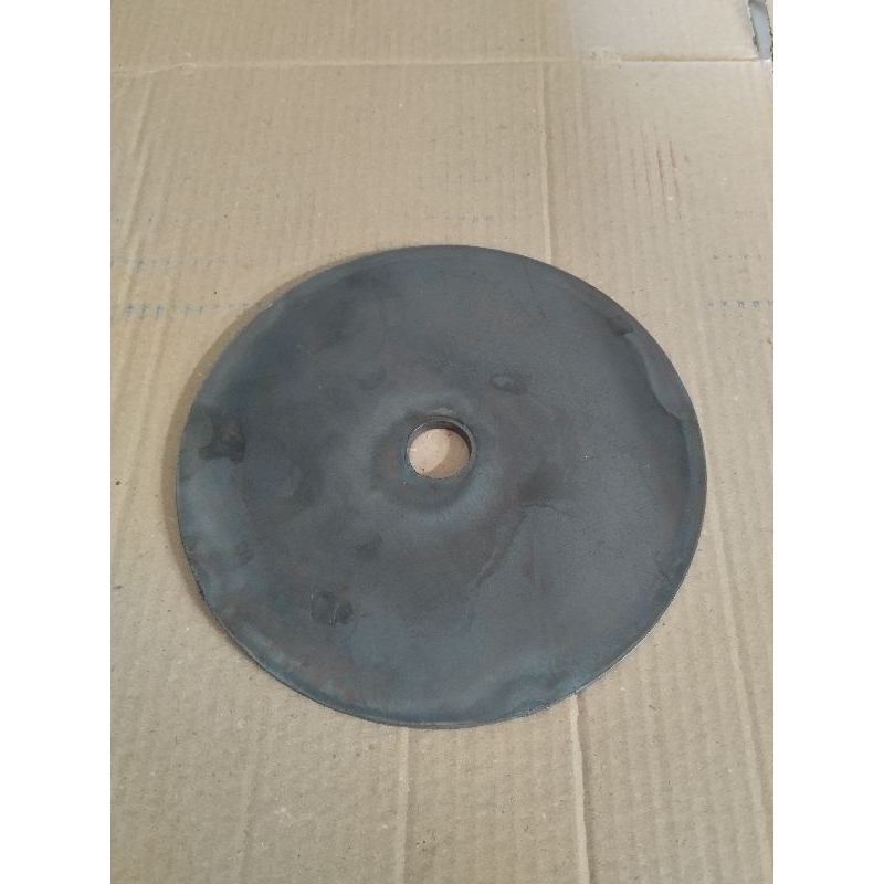 Jual plat besi bulat tebal 6mm diameter 200mm lobang 25mm . 1pcs ...
