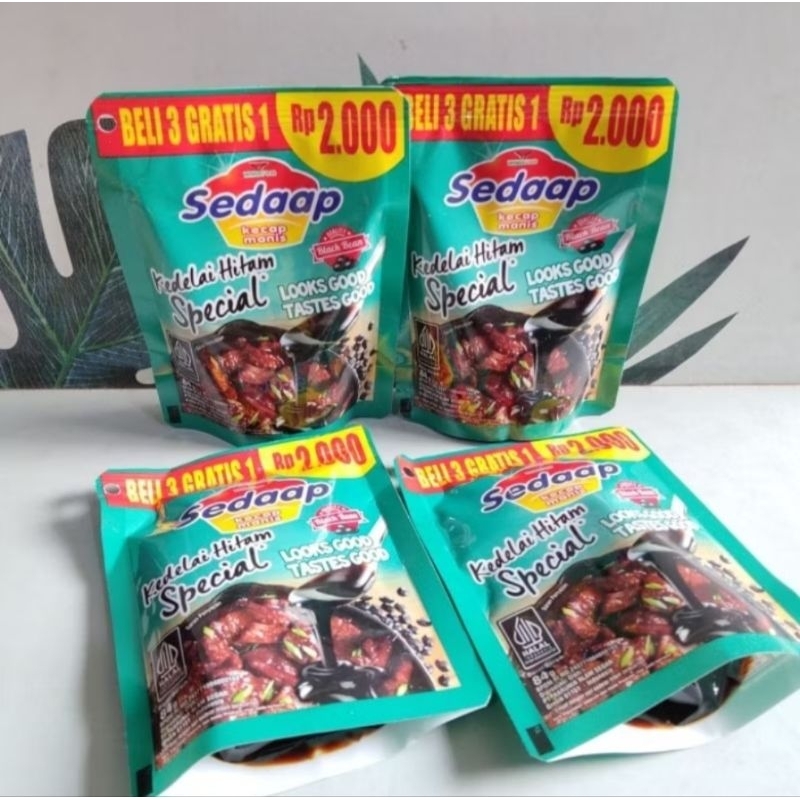 Jual Kecap Sedaap Kecap Manis Kedelai Hitam Special Paket isi 4 Pc ...