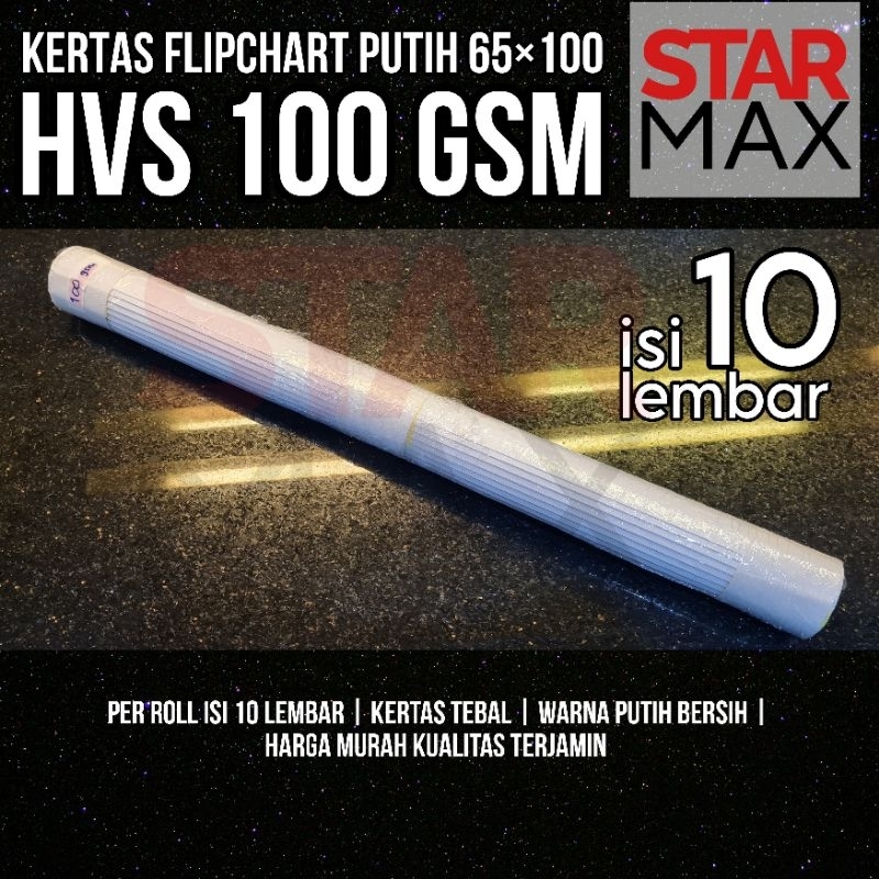 Jual Kertas Flipchart (Flip Chart Paper) HVS 100gsm (roll) | isi 10 ...