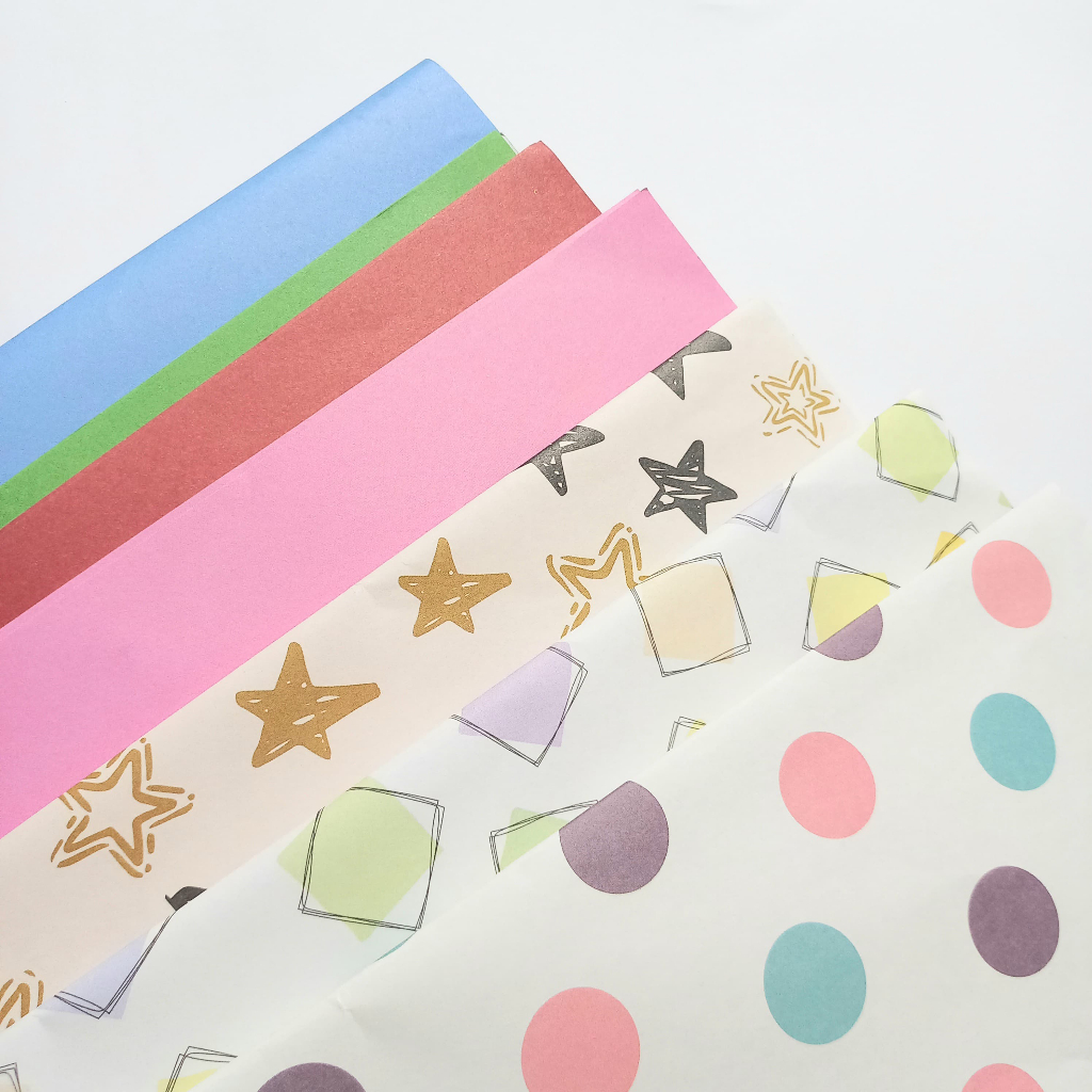 Jual Kertas Kado Polos / Bungkus Kado Motif Lucu (1pc) | Shopee Indonesia