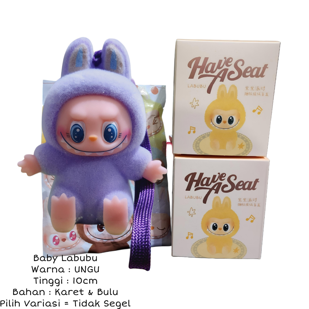 Jual Labubu Baby Mini 10cm Have a Seat Blindbox Boneka The Monster ...