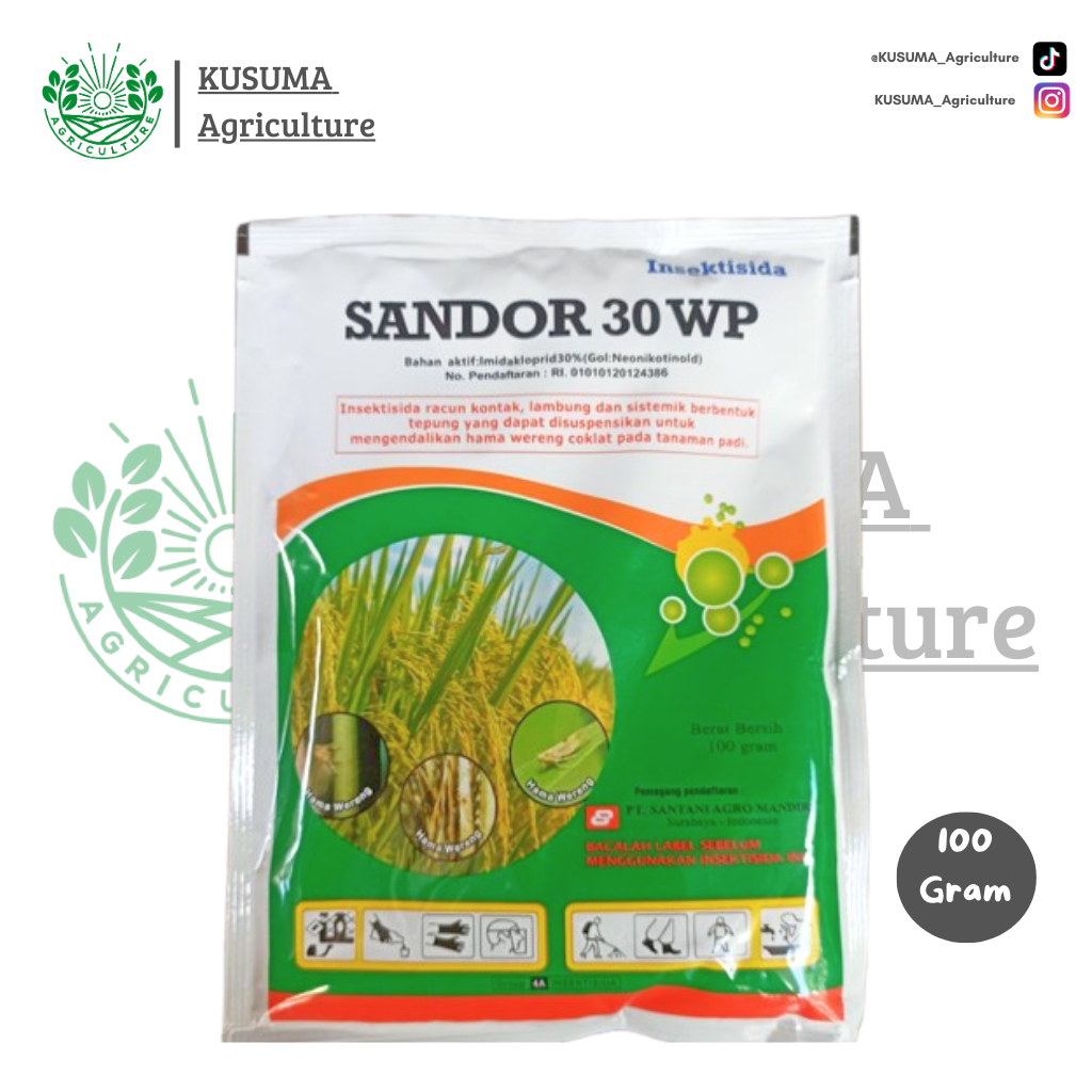 Jual INSEKTISIDA SANDOR 30 WP 100 GRAM KEMASAN PABRIK PRODUK ORIGINAL ...