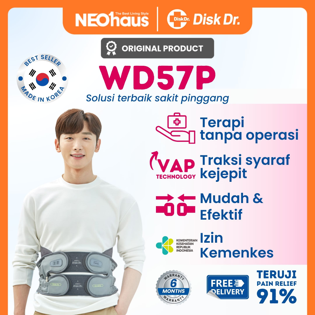 Jual DISK Dr. WD57P LUMBAR TRACTION BELT - Alat Terapi Pinggang / Syaraf Terjepit | Shopee Indonesia
