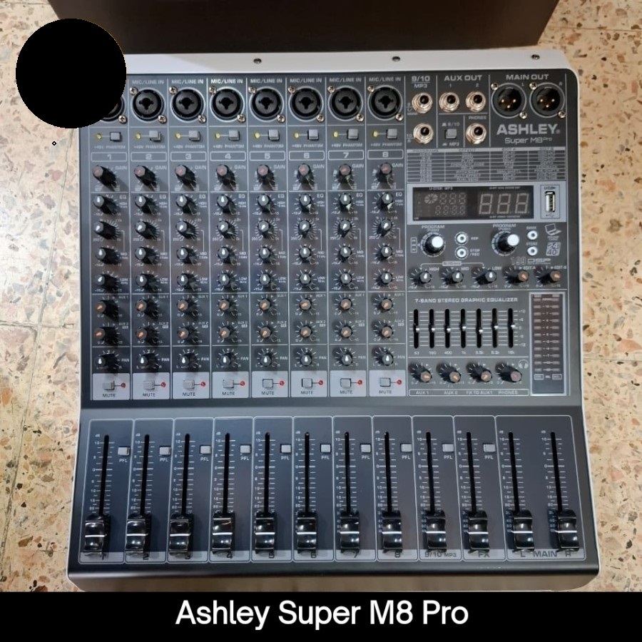 Jual Mixer Ashley Super M8 Pro original 8 channel usb bluetooth super ...