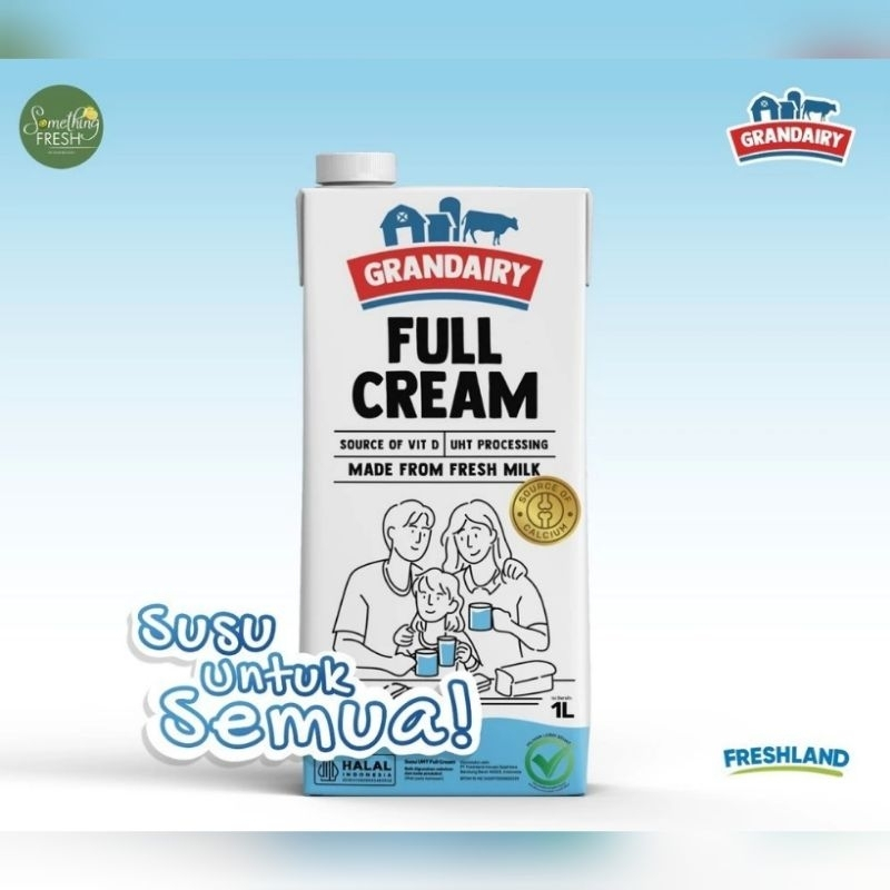 Jual GRANDAIRY FULL CREAM MILK 1 LITER | Shopee Indonesia