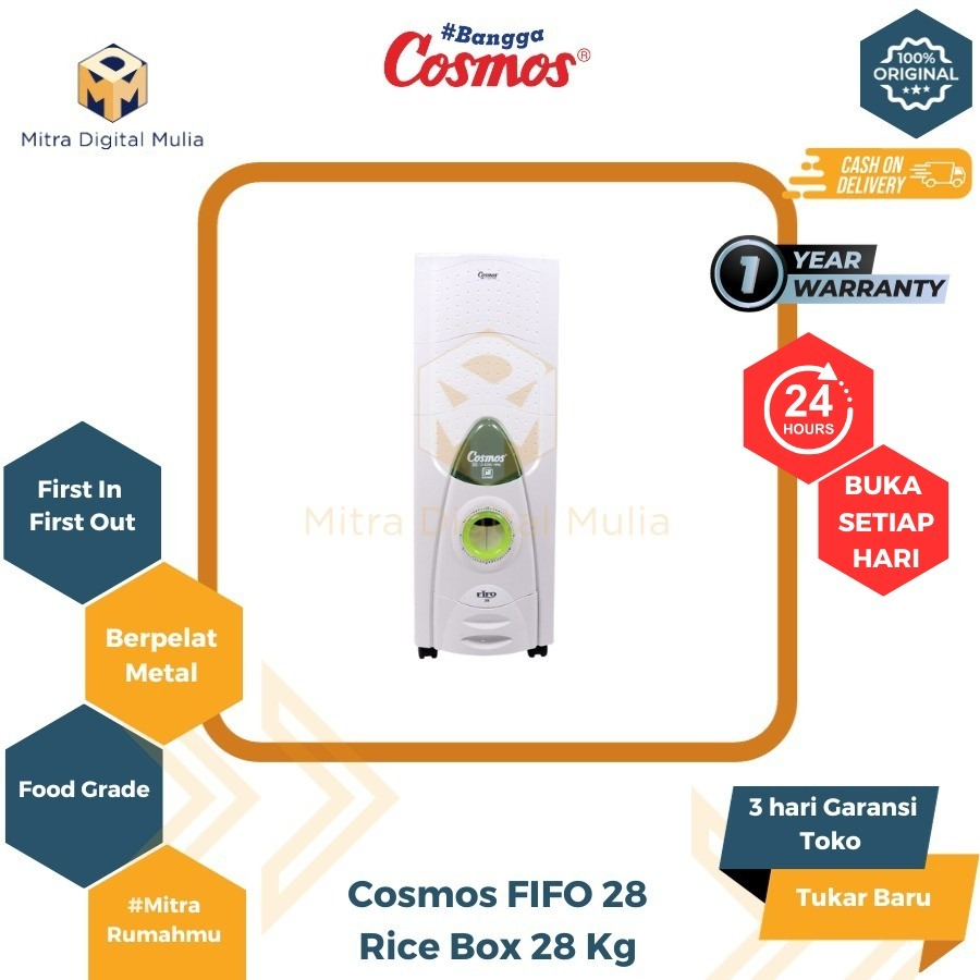 Jual Cosmos FIFO 28 Rice Box 28 Liter | Shopee Indonesia