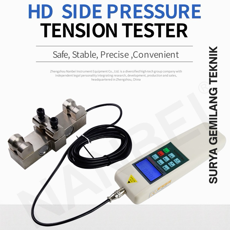 Jual Pressuremeter Tension Tester HD-1T Rope Steel Wire Pressure HD1T ...