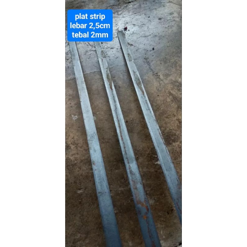 Jual PLAT BESI STRIP lebar 2,5cm tebal 2mm panjang 100mm | Shopee Indonesia