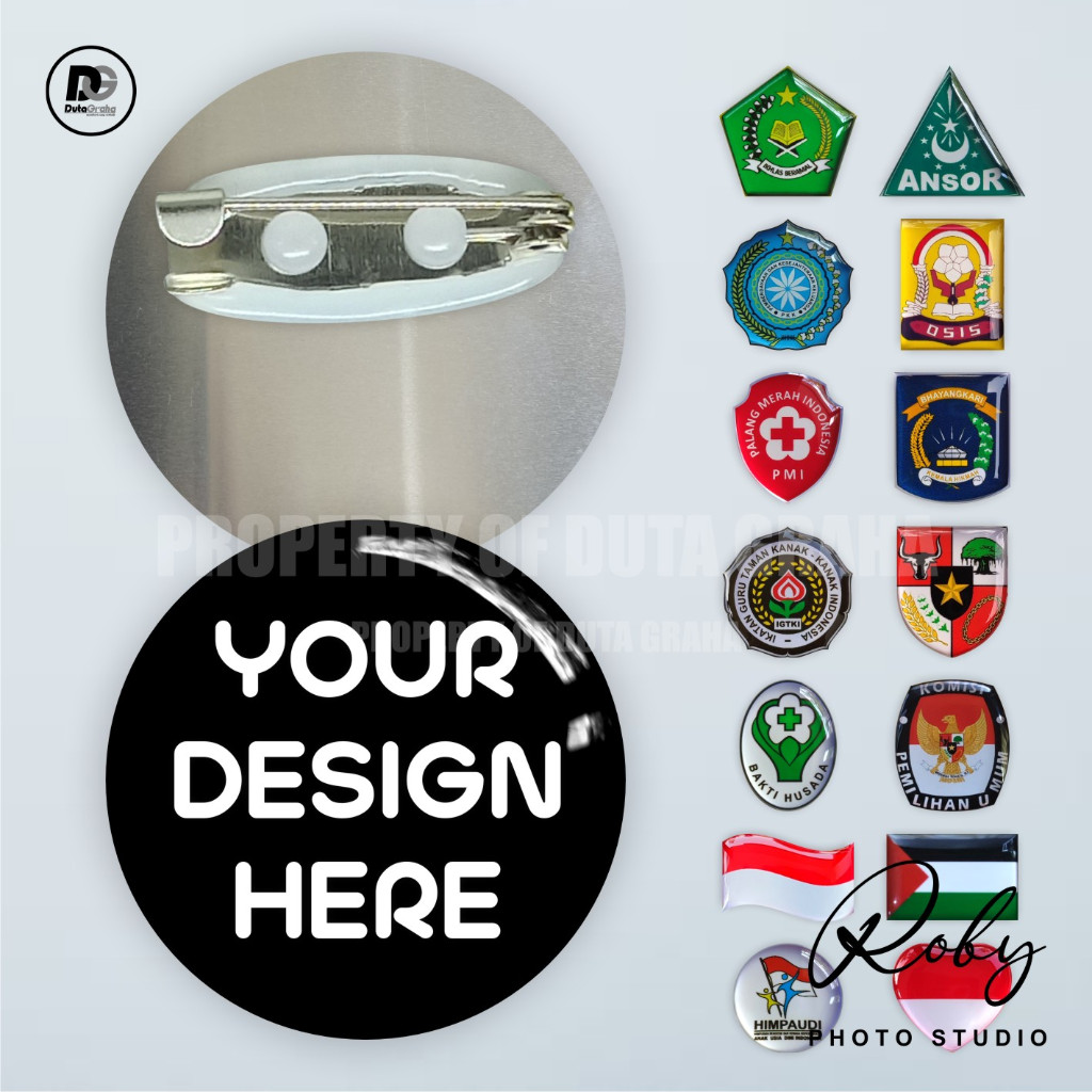 Jual [CUSTOM] PIN PENITI ALUMINIUM RESIN Pin Bros Aksesoris Souvenir ...