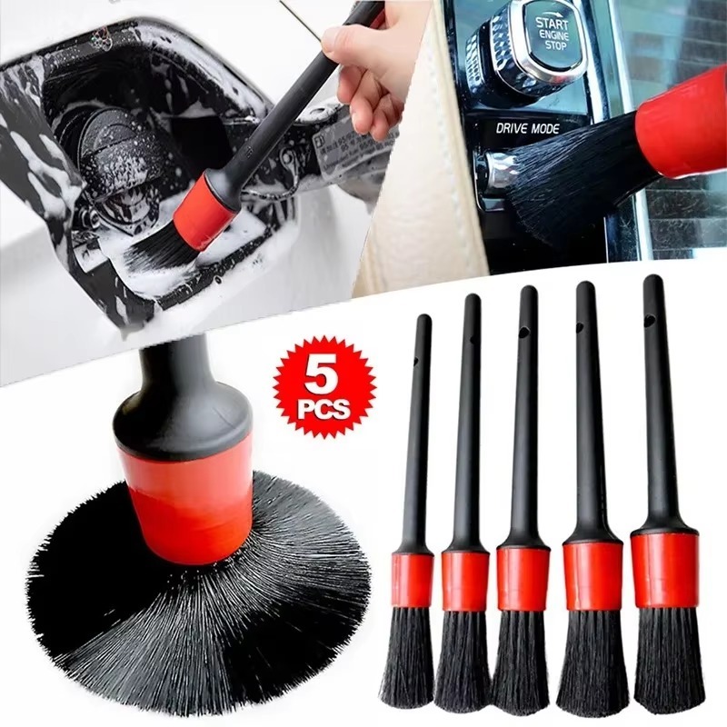 Jual 【5PCS】Kuas Cuci Mobil/Sikat Detailing Motor Lengkap Kuas Buat ...
