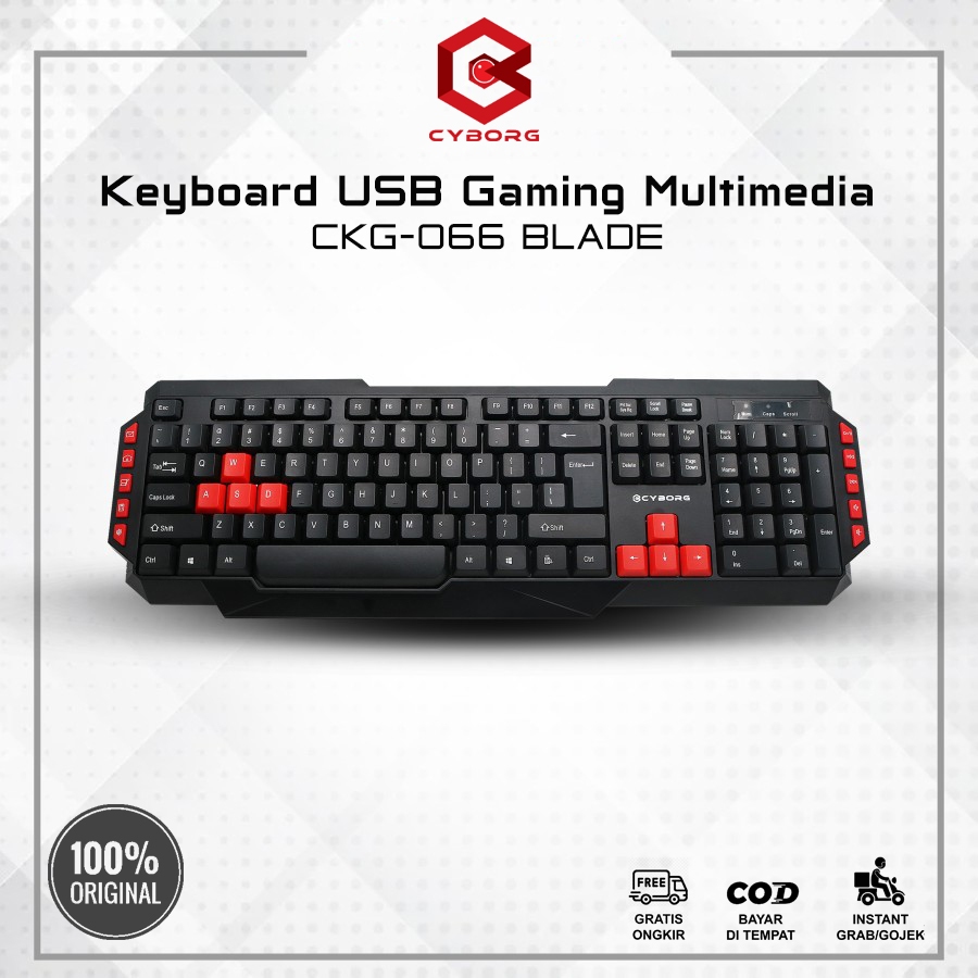 Jual Cyborg Keyboard USB Gaming Multimedia CKG-066 BLADE | Shopee Indonesia