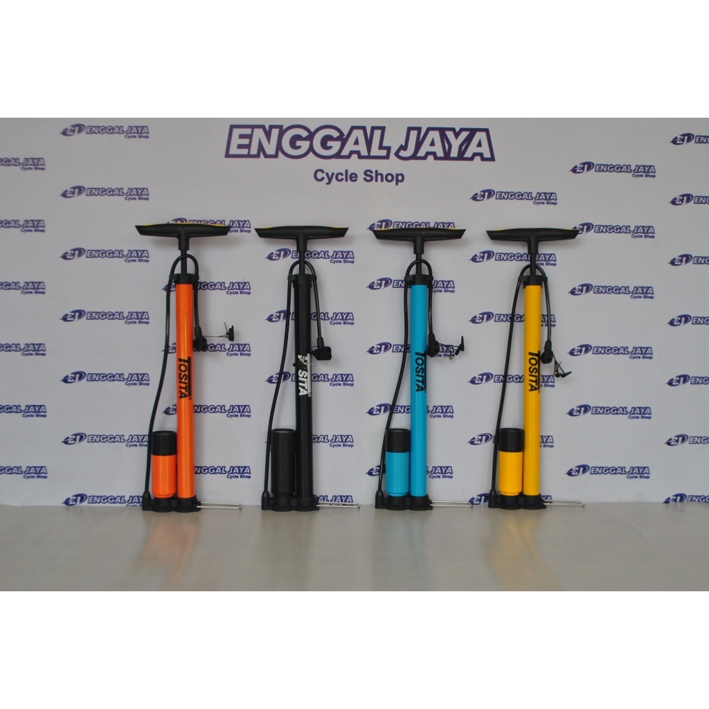 Jual Pompa Tabung Sepeda Manual Tosita TS-202 AV FV Classic Tekanan ...