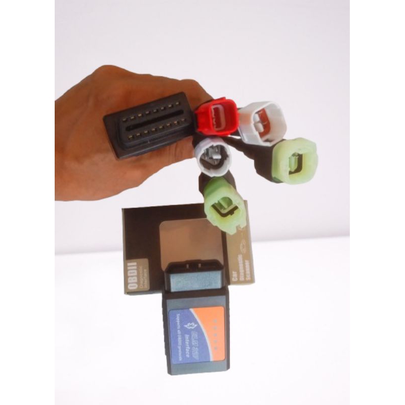Jual RB22 SCANER MOTOR OBD2 + KABEL DATA 5 IN 1 | Shopee Indonesia