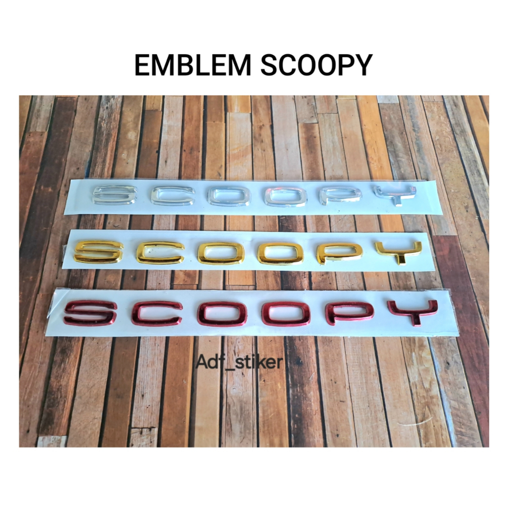 Jual Emblem motor scoopy 2021 2022 2023 / emblem honda 3D scoopy Timbul ...