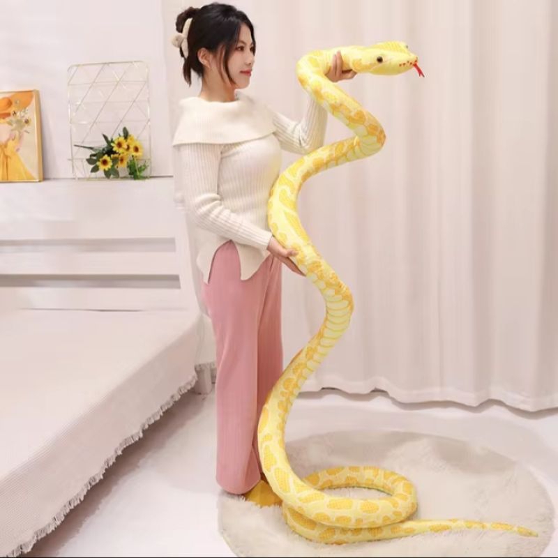 Jual BONEKA ULAR SIMULASI MAINAN ANAK BAHAN LEMBUT PANJANG 2meter Dolls ...