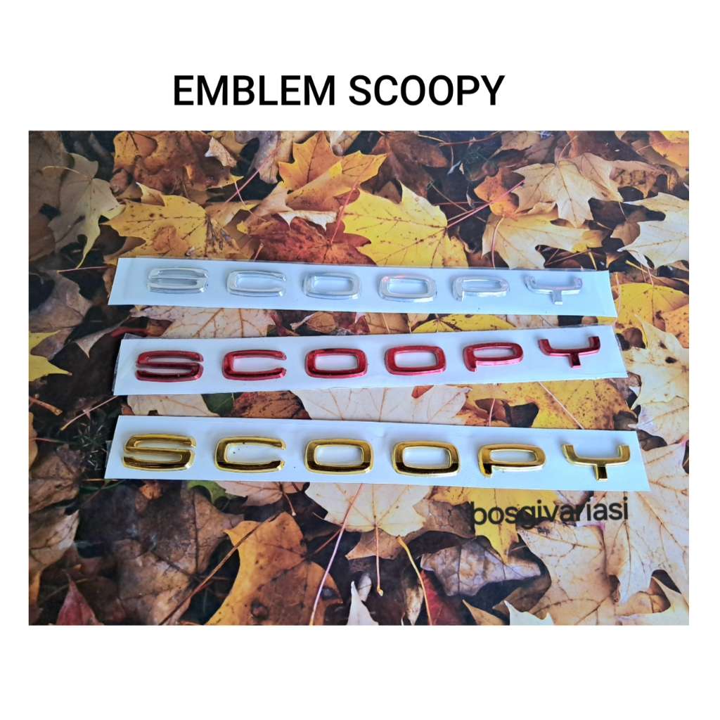 Jual Emblem Scoopy 2021 2022 2023 / Emblem scoopy sudah ada perekat ...