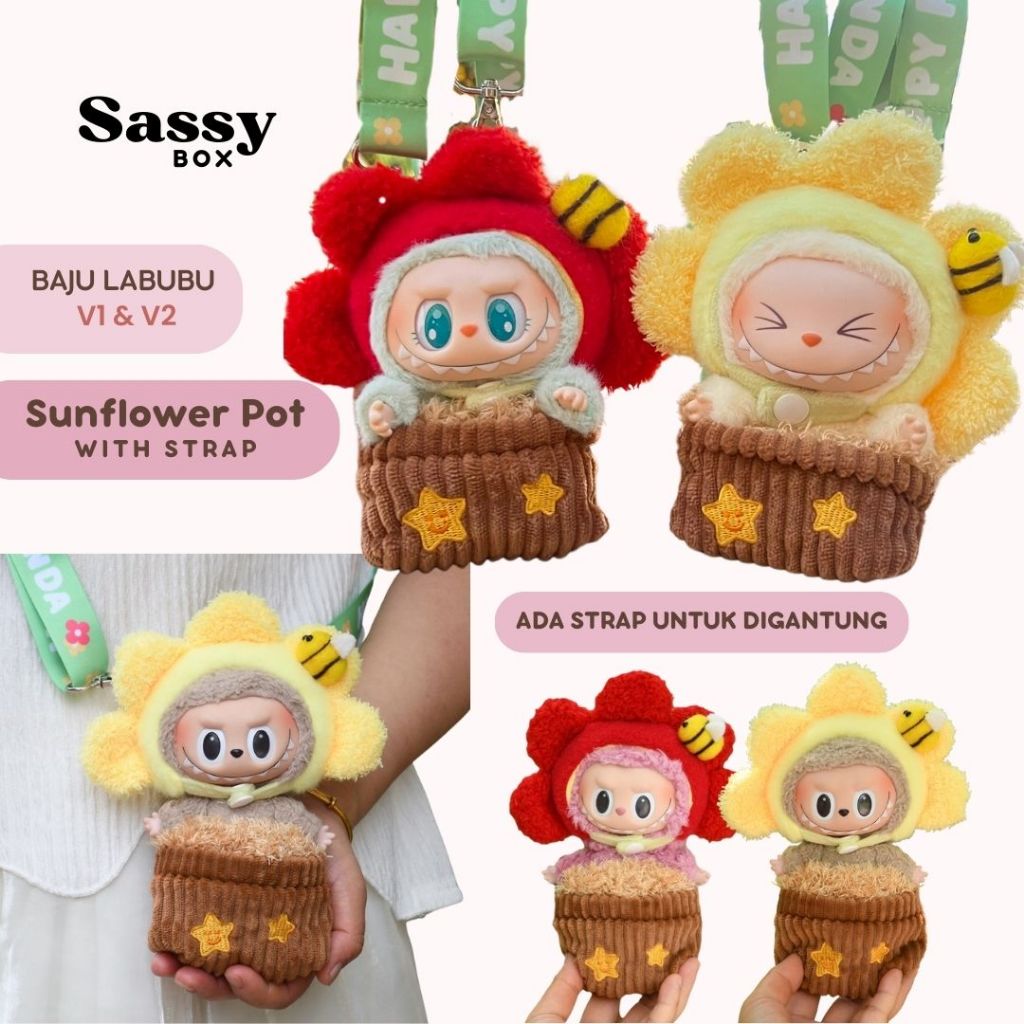 Jual [READY] Baju Labubu Sunflower Pot - Kostum Labubu V1 Macaron V2 ...